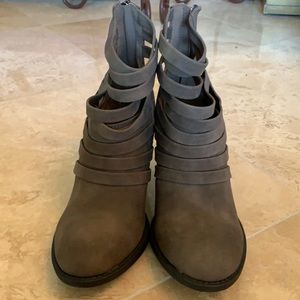 Shiekh | Shoes | Shiekh Brown Faux Leather Suede Gladiator Boots | Poshmark